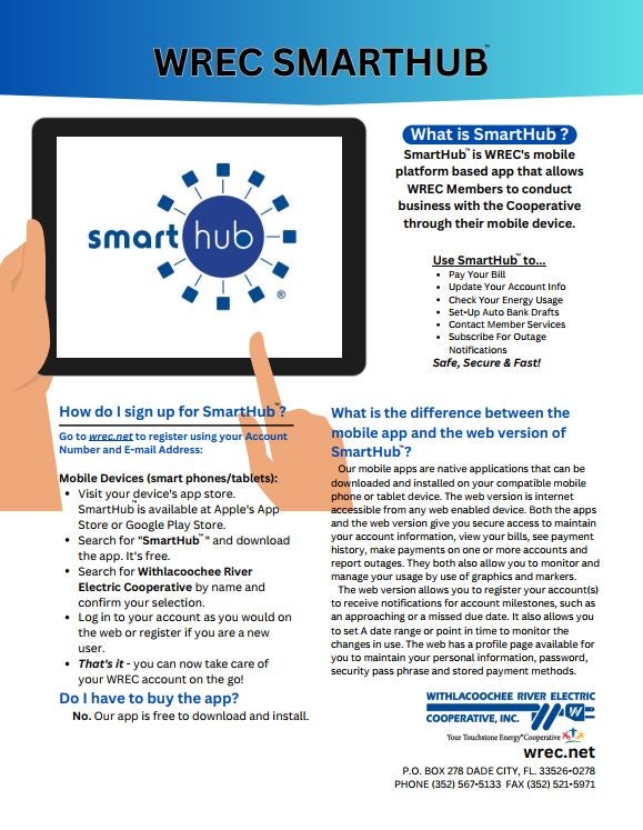 New Member Information | Withlacoochee River Electric Cooperative